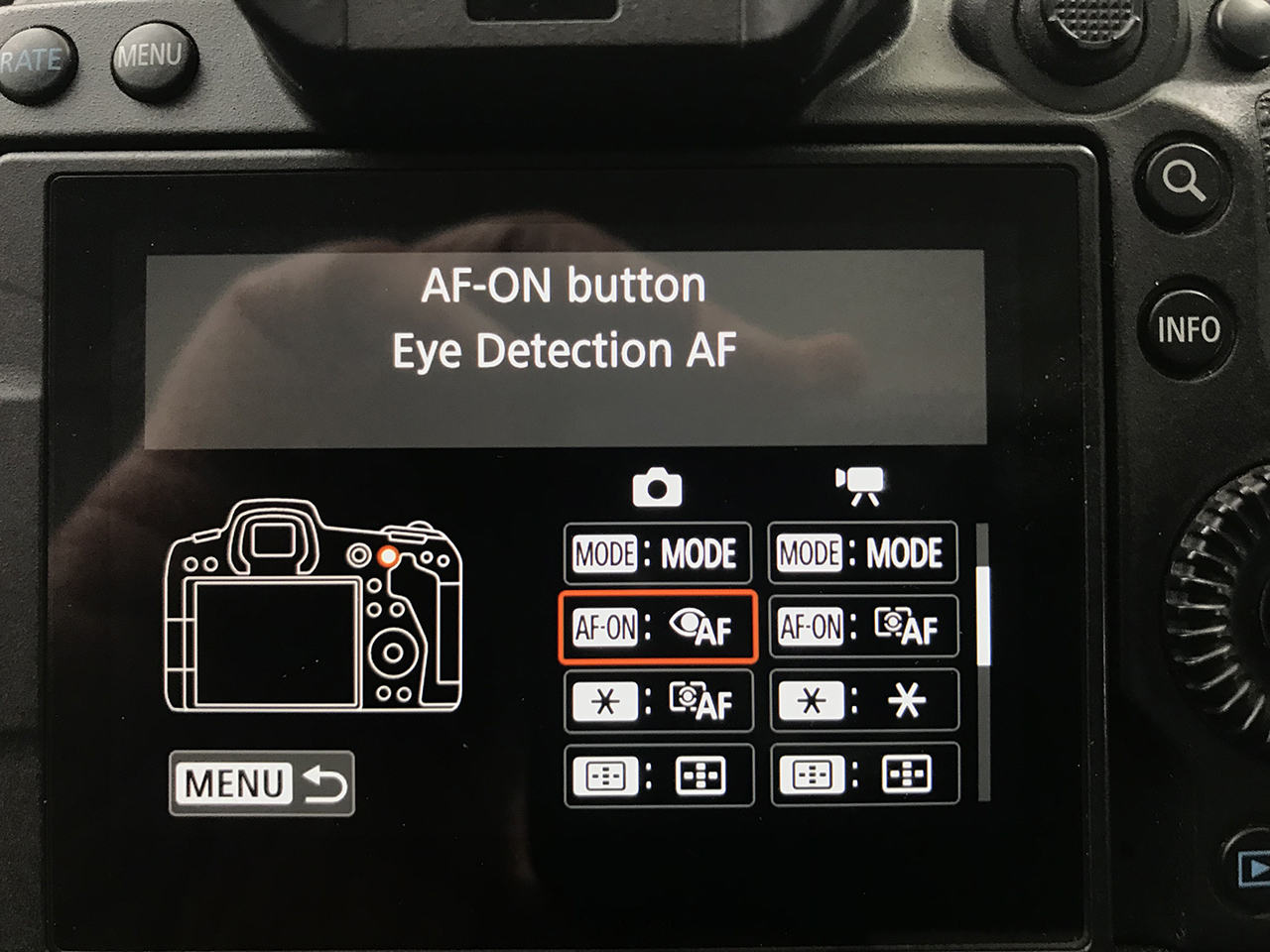 Canon R5 — More Menu Settings – Kathy Adams Clark